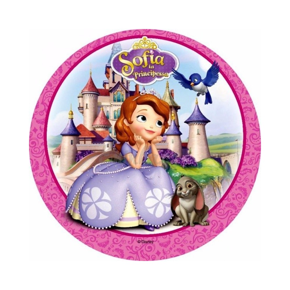 Edible paper Round - Princess Sofia the First - dreamy